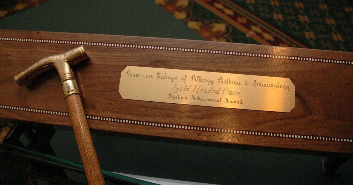 Dr. James Sublett to receive Gold Headed Cane Award - ACAAI Member