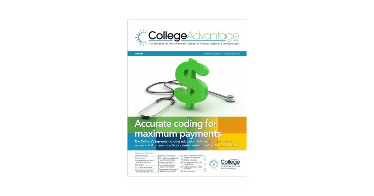 College Advantage: Spring 2025 - ACAAI Member